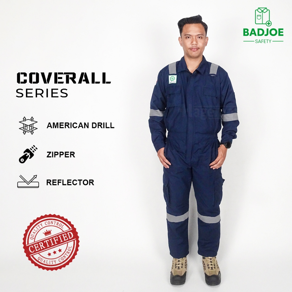 Jual Wearpack Safety Coverall/Coverall Safety Warna Biru Navy | Shopee ...