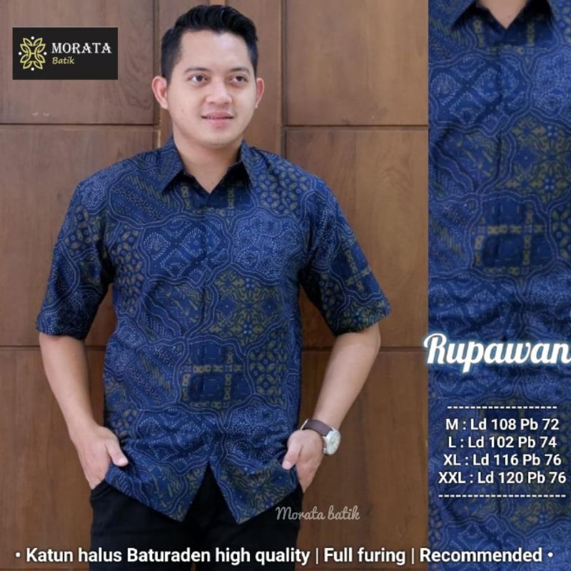 Jual Hem Batik Pria Lengan PENDEK Premium Reguler Fit Keris Modern ...