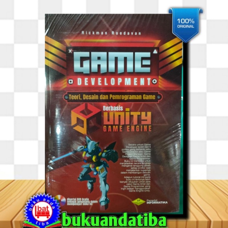 Jual BUKU UNITY TUTORIAL GAME ENGINE DVD GAME DEVELOPMENT ORIGINAL d ...