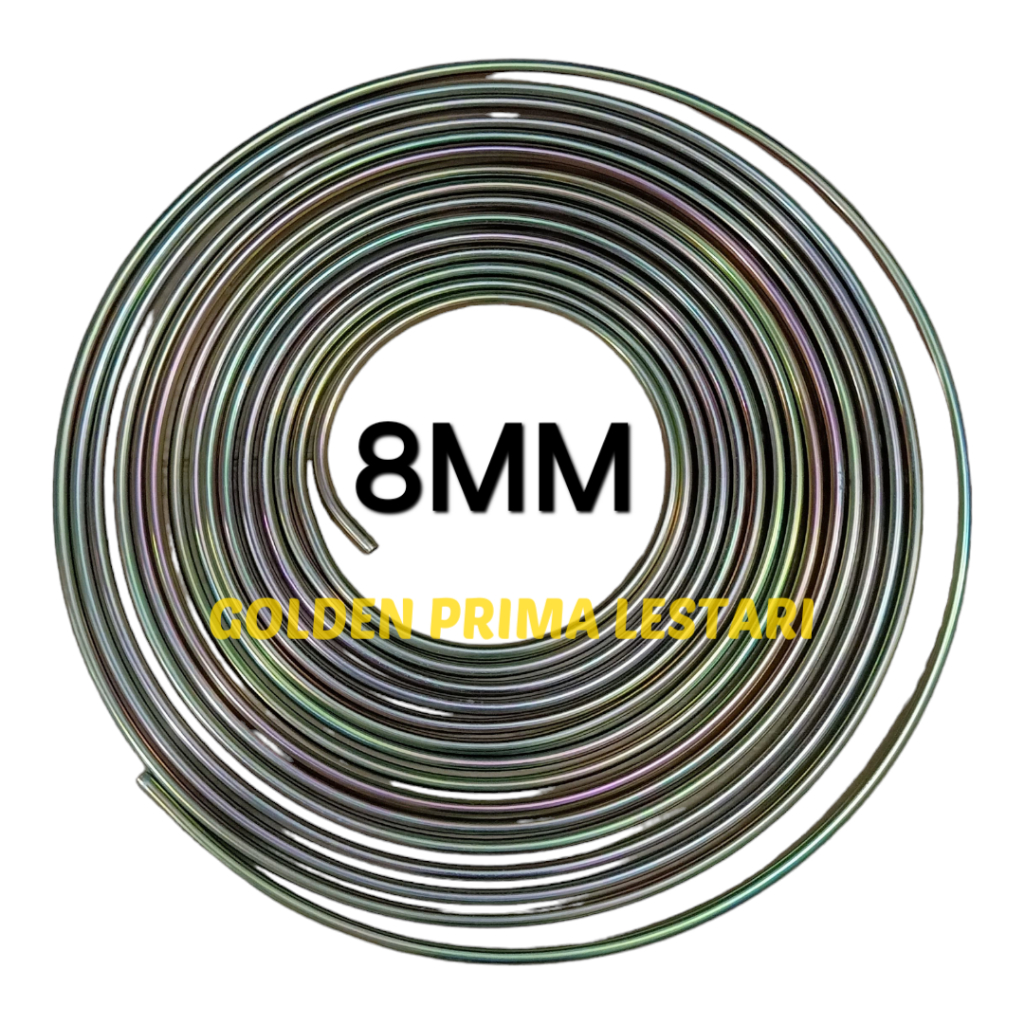 Jual Ledeng Pipa Besi/ Selang Rem Besi 8mm 5/16" @1 Meter | Shopee ...