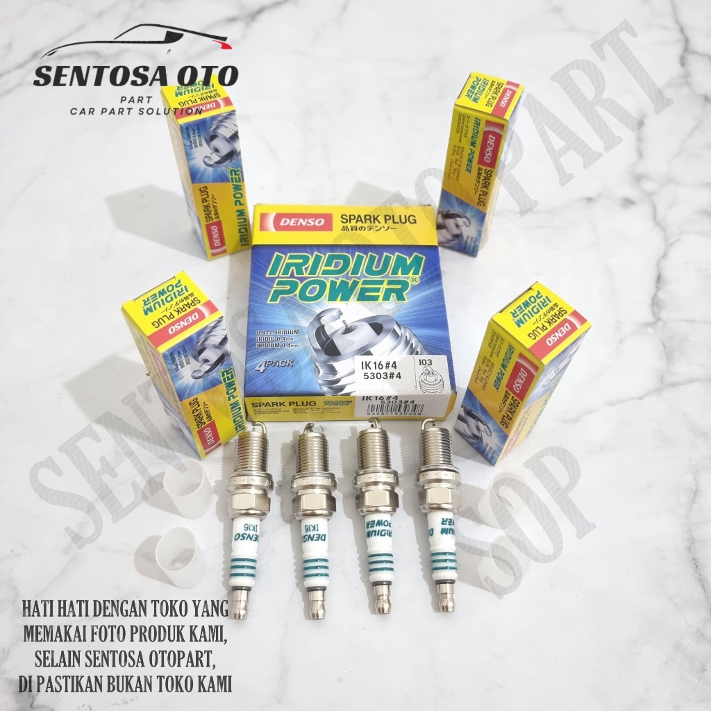 Jual Busi iridium Denso Yaris Soluna Vios Corolla Great Altis IK16 ...