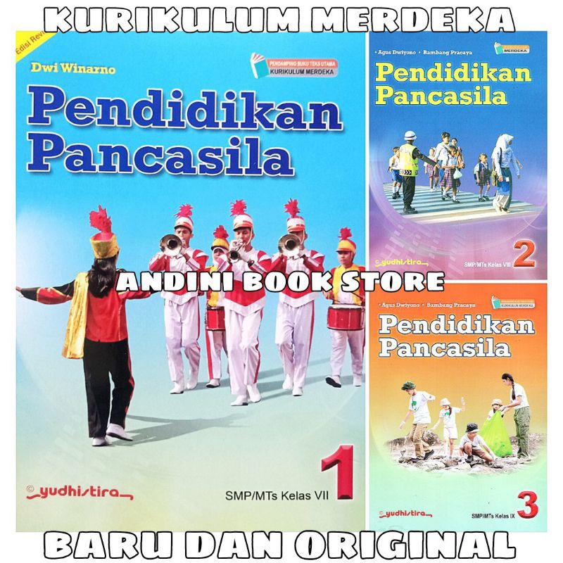Jual BUKU PENDIDIKAN PANCASILA KELAS 7 8 9 SMP/MTs YUDHISTIRA KURIKULUM MERDEKA | Shopee Indonesia