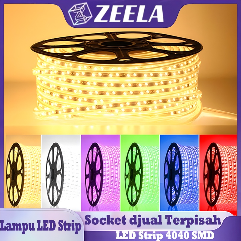 Jual Lampu Led Strip 4040 SMD Per Meter Paket/ Lampu LED Strip Selang ...