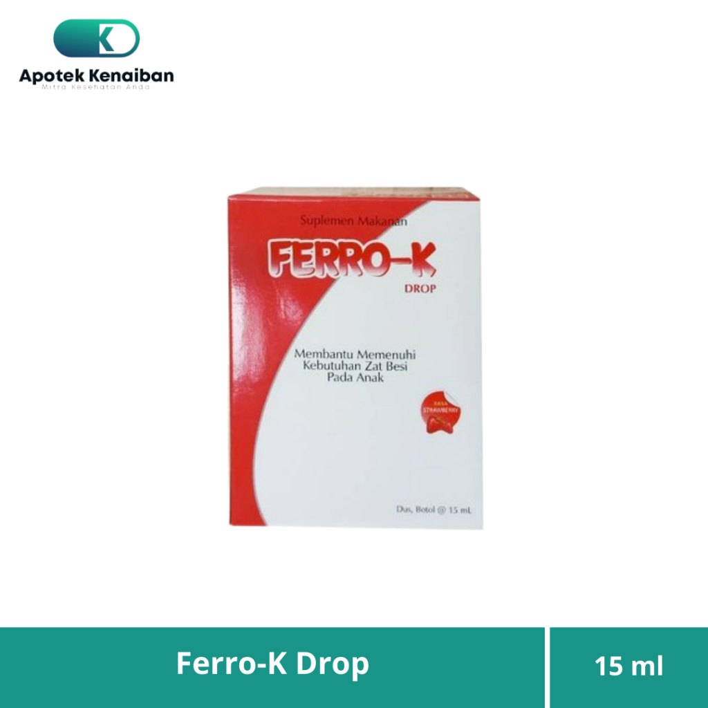 Jual FERRO-K DROP 15 ML / VITAMIN ZAT BESI ANAK | Shopee Indonesia