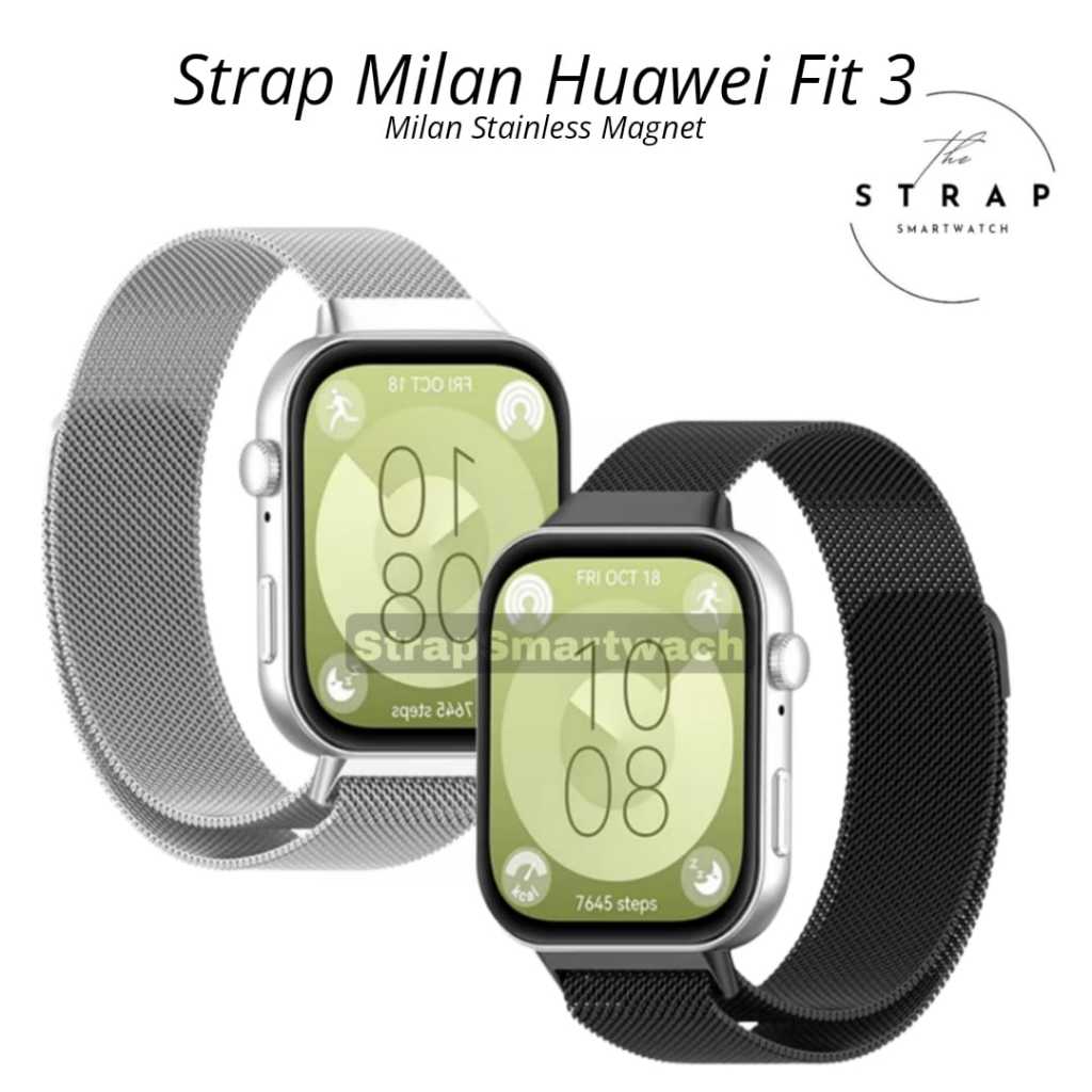 Jual Strap Huawei Watch Fit 3 Stainless Tali Jam Huawei Fit 3 Bahan ...