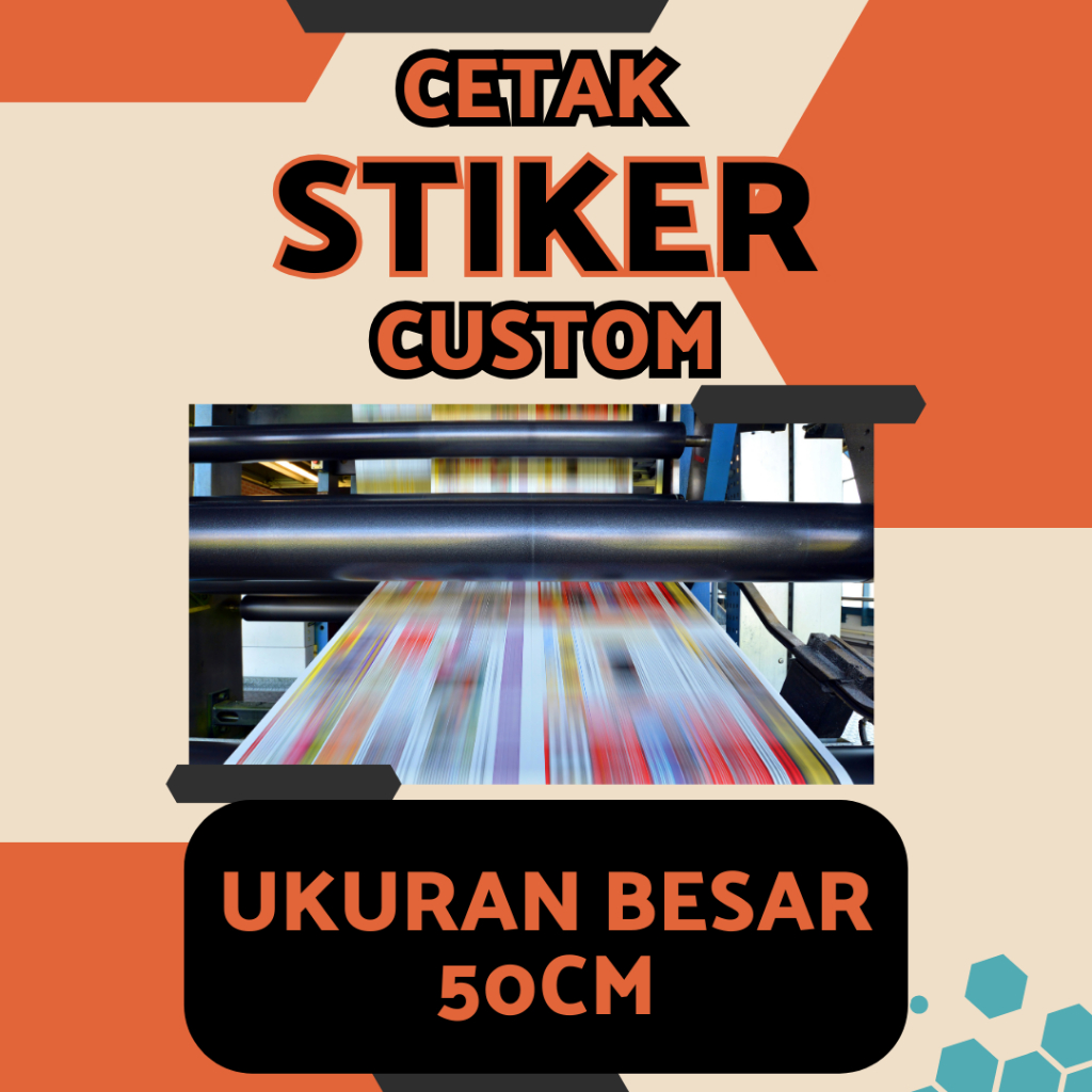 Jual Sticker Stiker Custom Desain Sendiri Stiker Meteran Awet Tahan Air ...