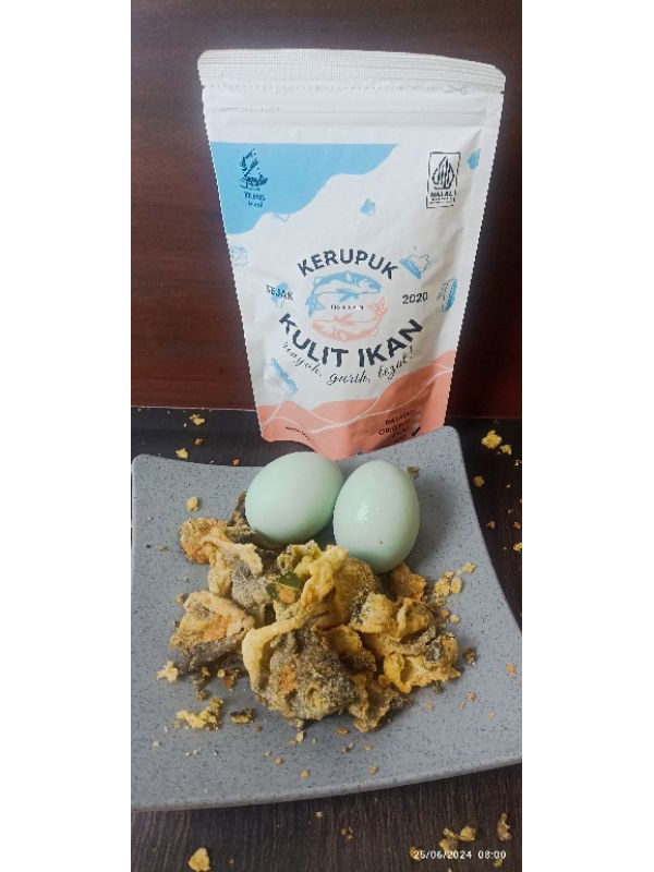 Jual Kerupuk kulit ikan patin / fish skin Salted Egg ( Asli dari Telur ...