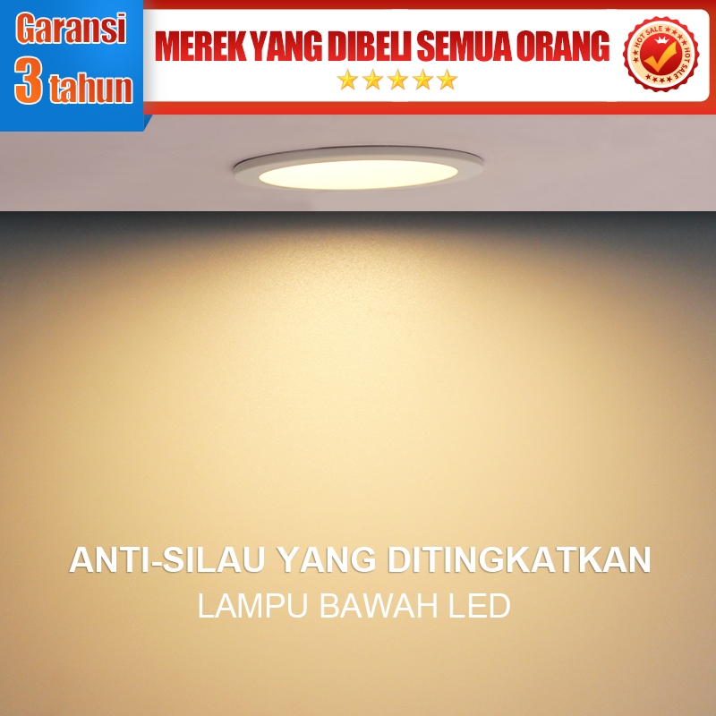 Jual Lampu Downlight LED 7 Watt / Lampu Plafon Panel / Pencahayaan ...