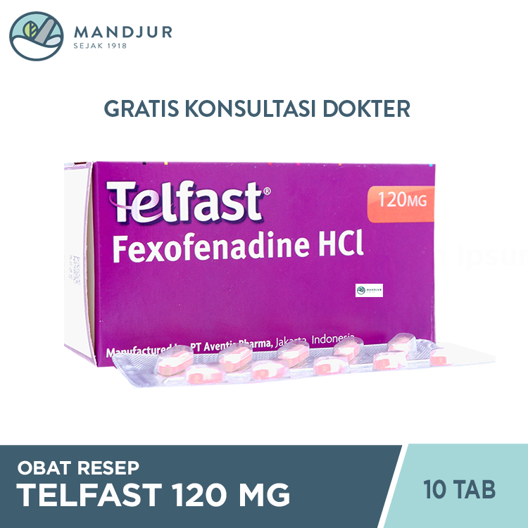 Jual Telfast 120 Mg 10 Tablet | Shopee Indonesia