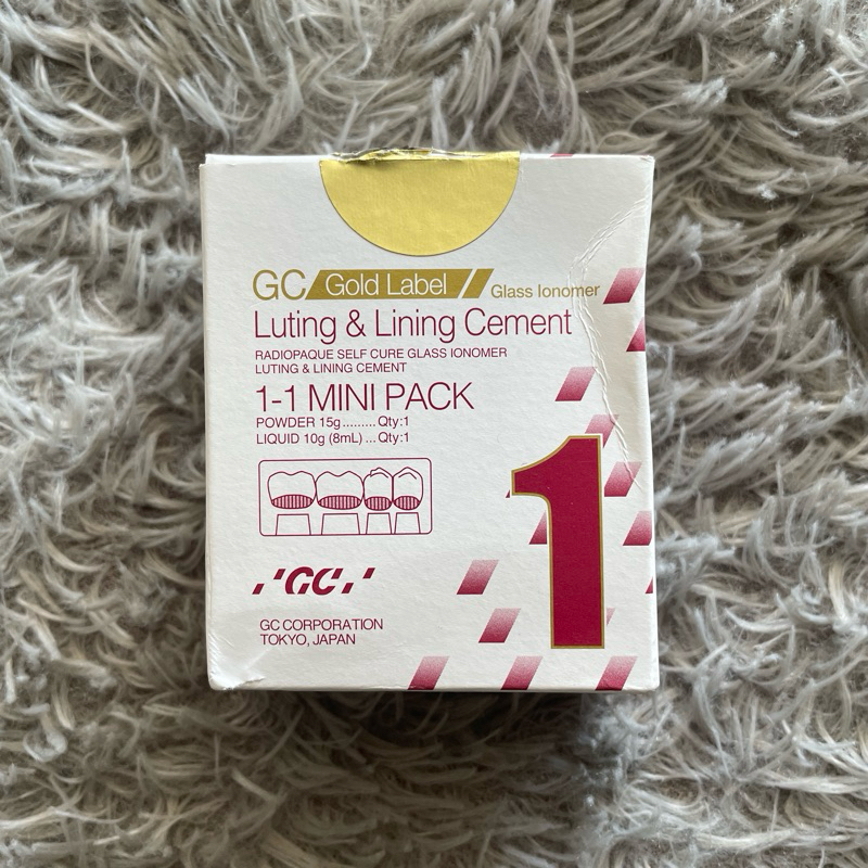 Jual Dental fuji 1 mini pack luting & lining cement gold label merek GC ...