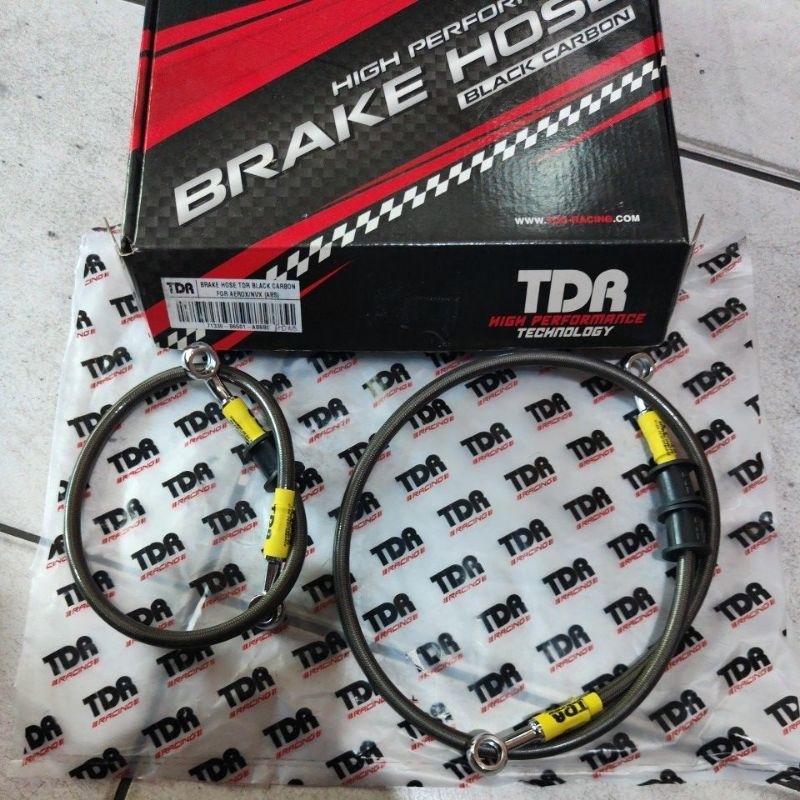 Jual selang rem tdr set aerox abs silver/karbon depan buat aerox abs ...