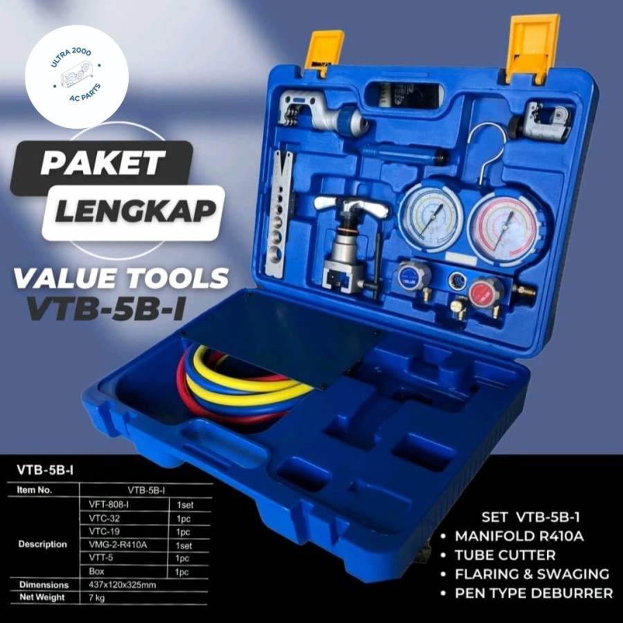 Jual Flaring Tool VALUE Set VTB-5B-1 / Value Flaring Tools | Shopee ...
