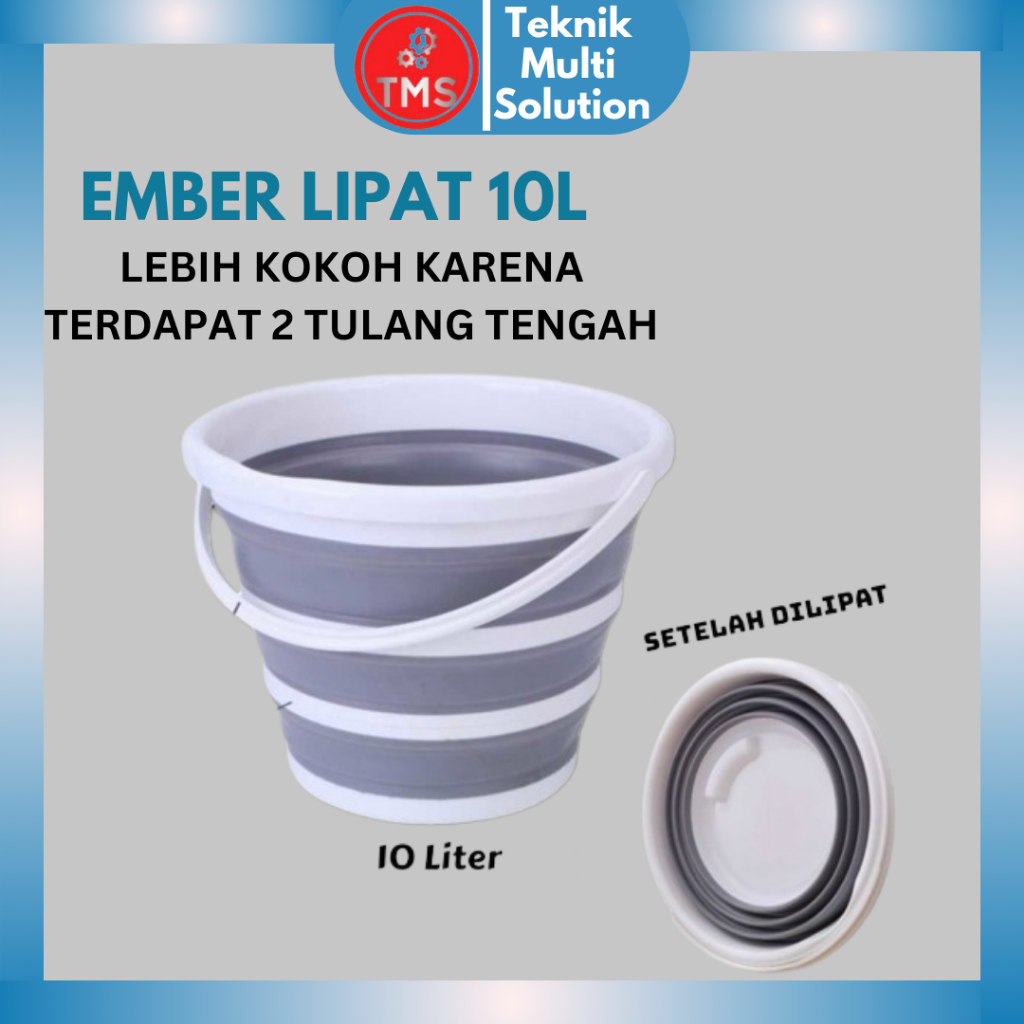 Jual Ember Lipat Portable 10 liter Ember Lipet Silicone Serbaguna ...