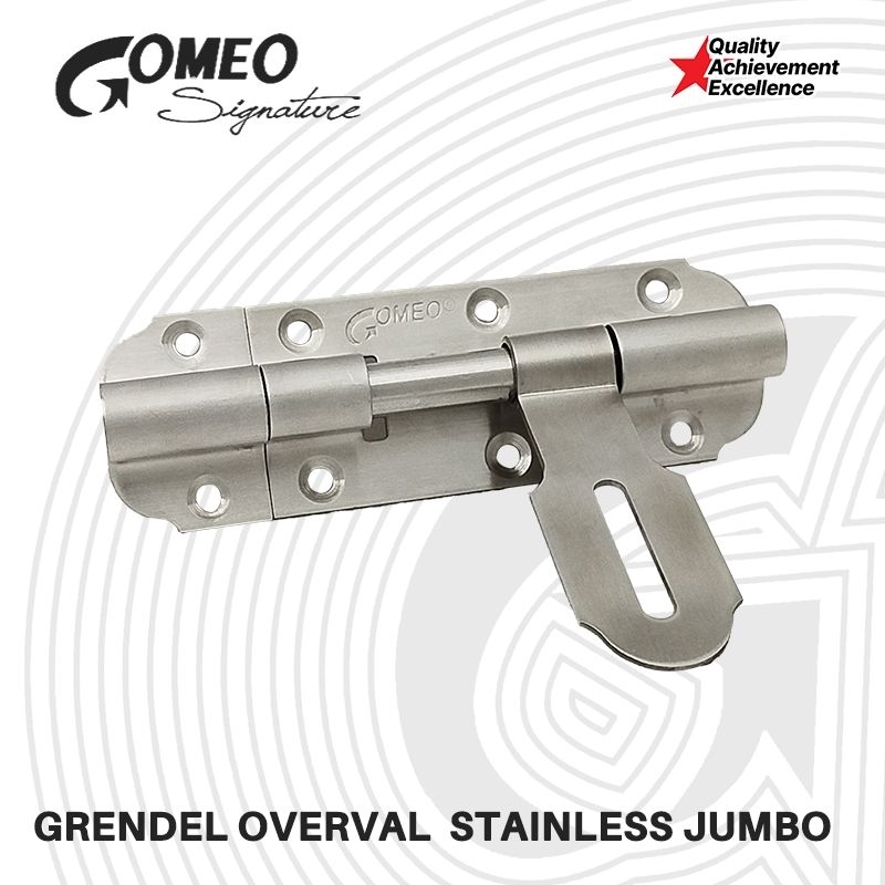 Jual GOMEO Grendel Gembok Overval Stainless Tebal Jumbo Signature 4 6 8 ...