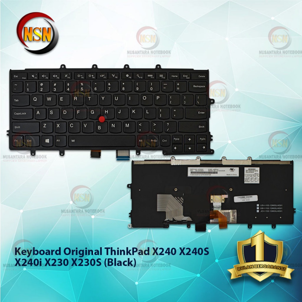 Jual Keyboard Laptop Original Lenovo ThinkPad X240 X230S (Black) BACKLIGHT | Shopee Indonesia