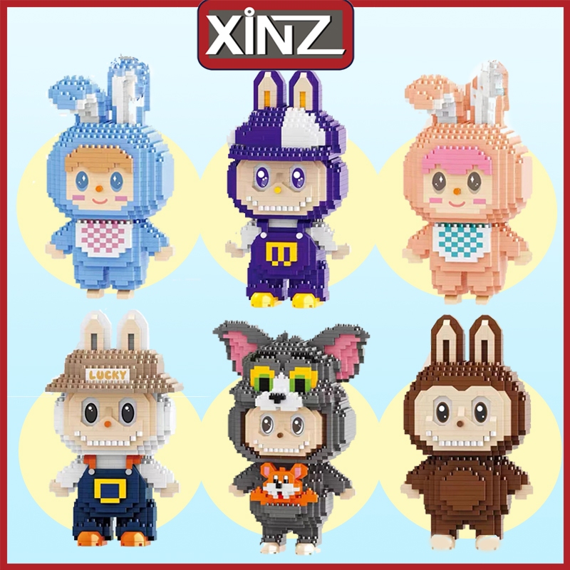 Jual XiNZ Labubu Mainan Blok Konstruksi Berbentuk Boneka Nano Mini ...