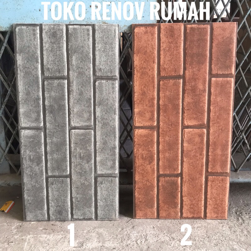 Jual keramik 30x60 motif bata (doff)/ keramik dinding motif bata ...