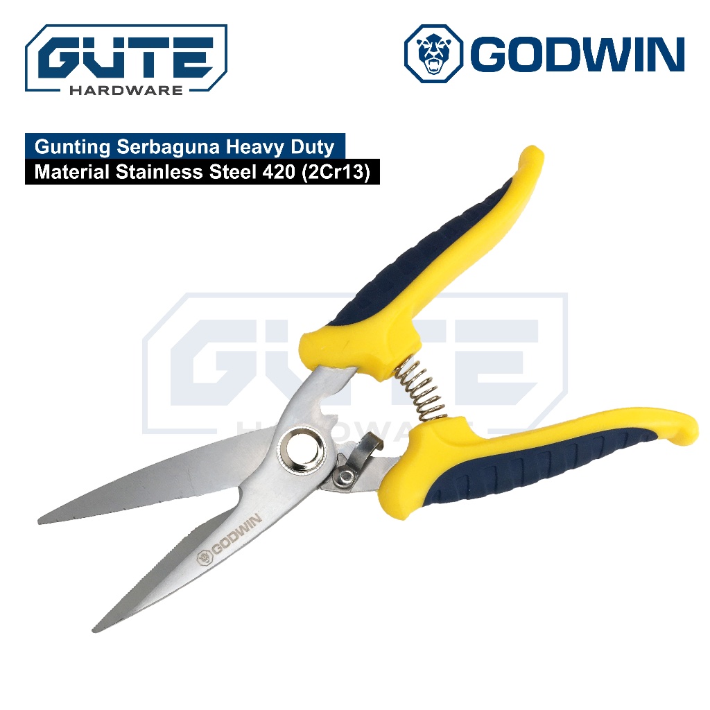 Jual Gunting Korea Serbaguna / Gunting Serbaguna Stainless Steel GODWIN ...