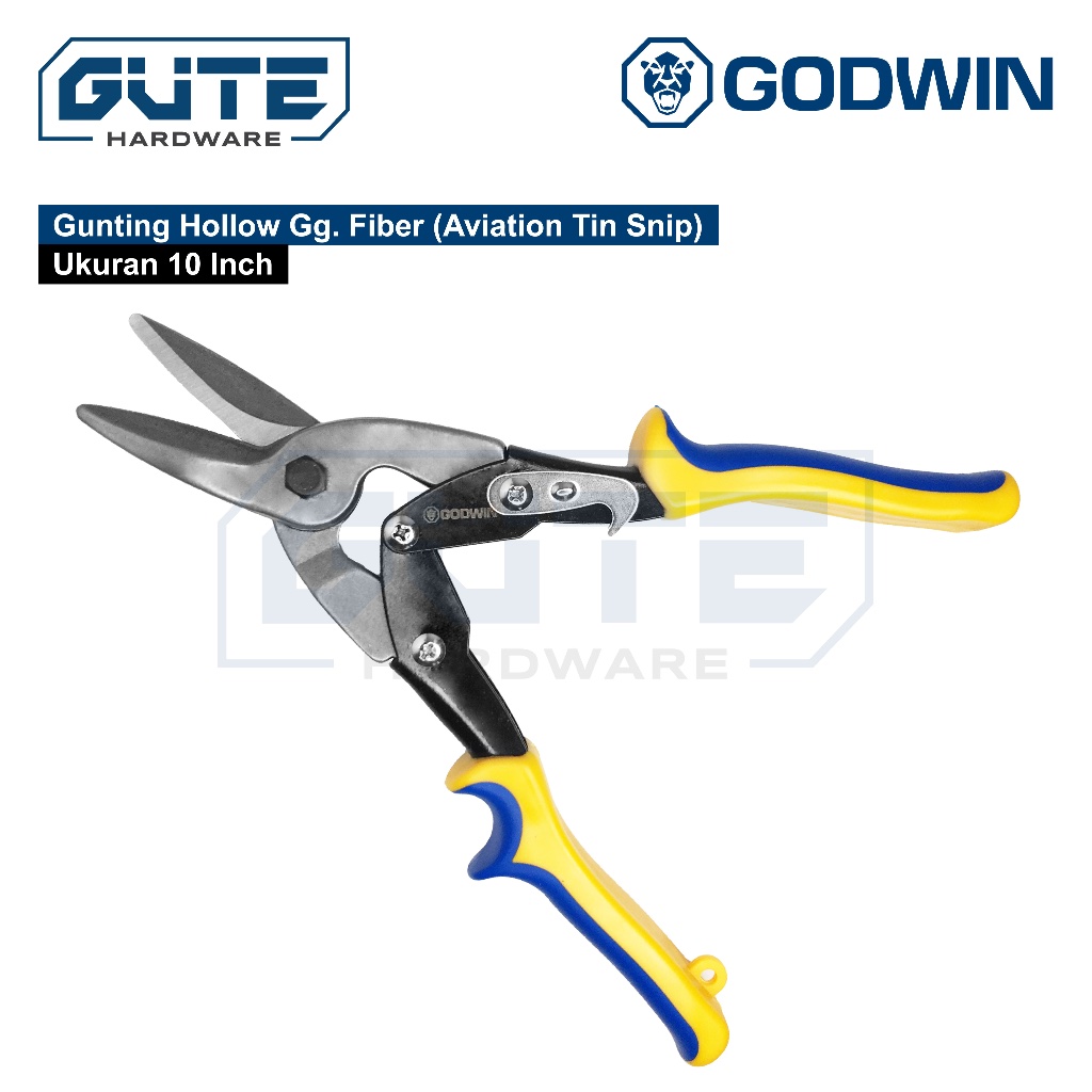 Jual GUTE GODWIN Gunting Hollow Baja Ringan Aviation Tin Snips Gunting ...