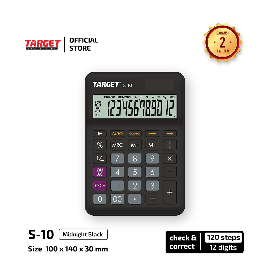 Jual KALKULATOR 12 DIGIT TARGET S-10 | Shopee Indonesia