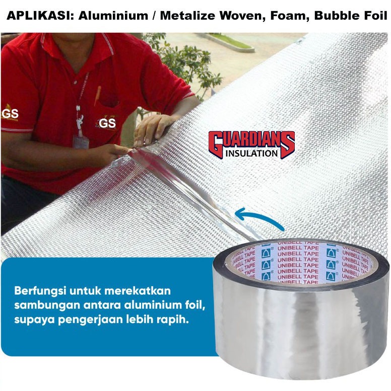 Jual Lakban isolasi Metalize sambungan penyambung ducting Alumunium ...