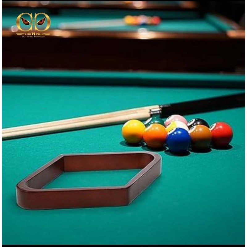 Jual BILLIARD BALL RACK - WOOD DARK BROWN - TRIANGLE/DIAMOND - SEGITIGA ...