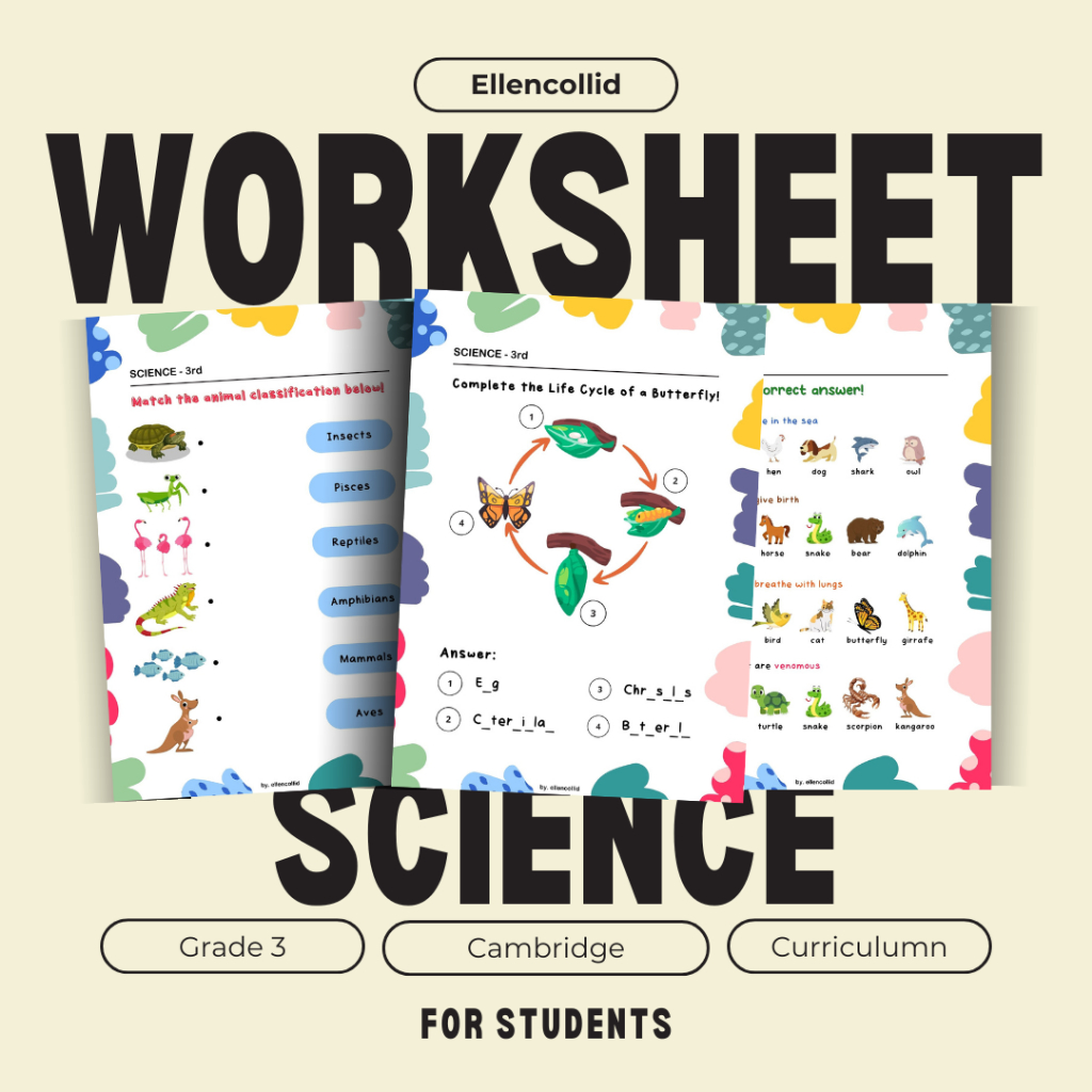 Jual Ready to Print LATIHAN SOAL/WORKSHEET SCIENCE Cambridge Curriculum ...