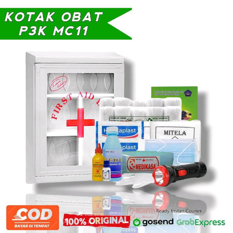Jual Kotak P3K Dinding + Isi Type A / First Aid Kit Box Kotak P3K isi ...