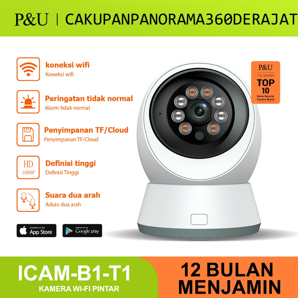 Jual CCTV IP Camera 5MP HD 1080P Wireless CCTV Wifi Snowman Kamera CCTV ...