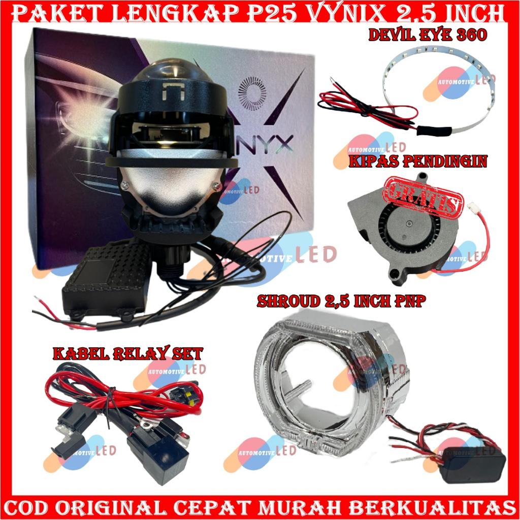 Jual COMBO PAKET HEMAT BILED VINYX P25 58 WATT ORIGINAL BILED VINYX ...
