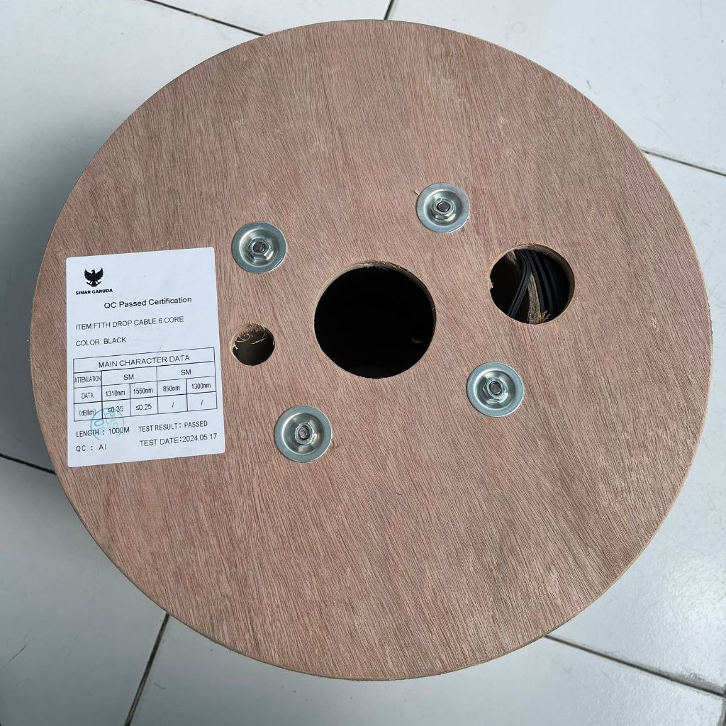 Jual SINAR GARUDA KABEL FIBER OPTIC Dropcore 6 CORE 3 Seling 1000m ...