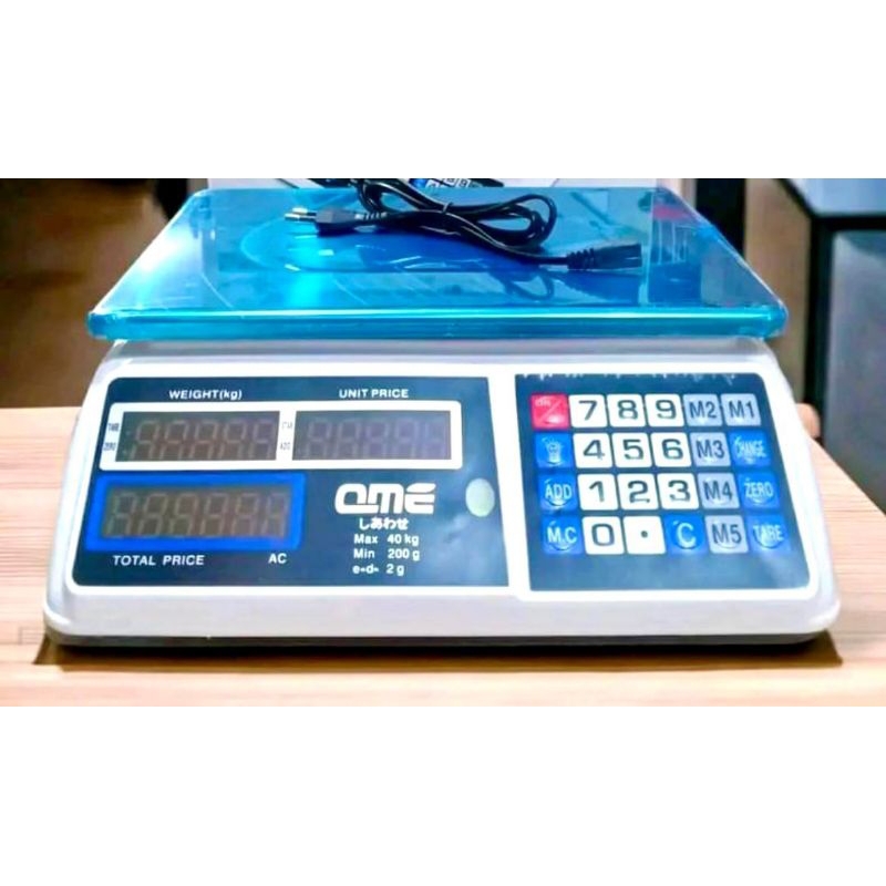Jual MTE Timbangan Buah Digital 40KG/ Digital Computing Scale 40kg Double Display | Shopee Indonesia