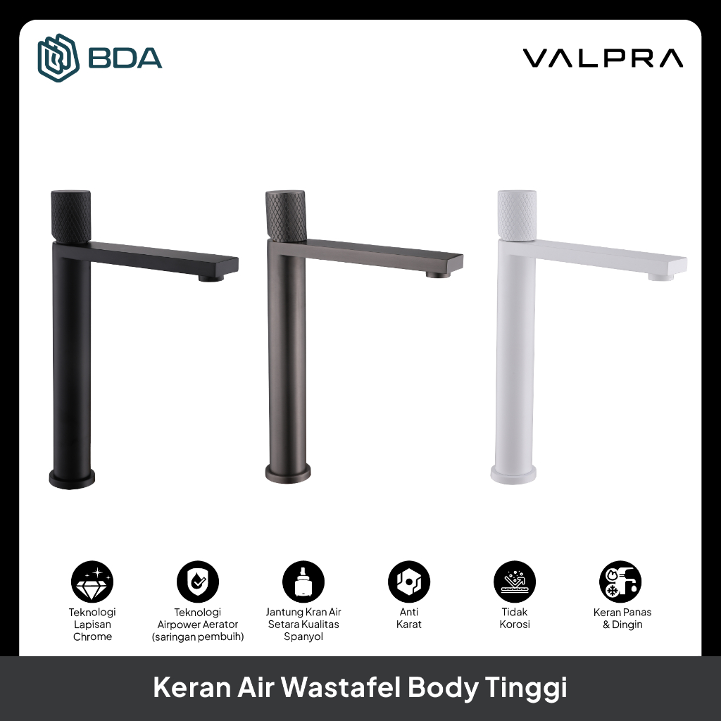 Jual Valpra Keran Wastafel Meja Tinggi Bambu Cuci Tangan V XA 2059 ...