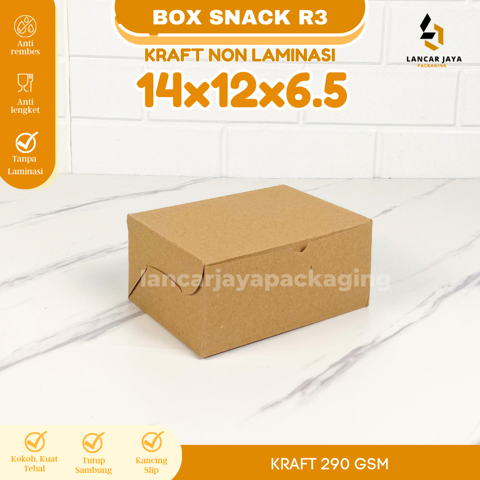 Jual Box Snack Kotak Kue Jajan Roti Dus Kemasan Makanan R2 R3 R5 R6 R7 ...