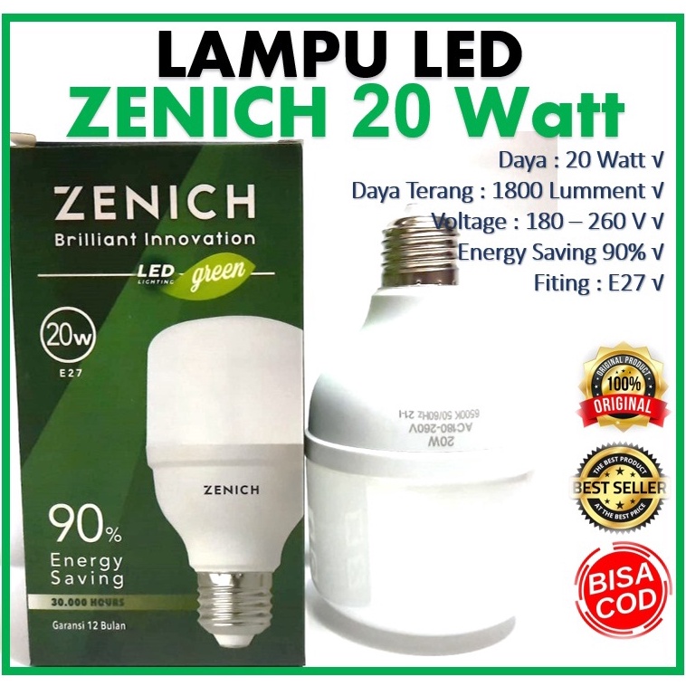 Jual KODE P13W Lampu Led Tabung Zenich 2 watt Lampu Led 2w | Shopee ...