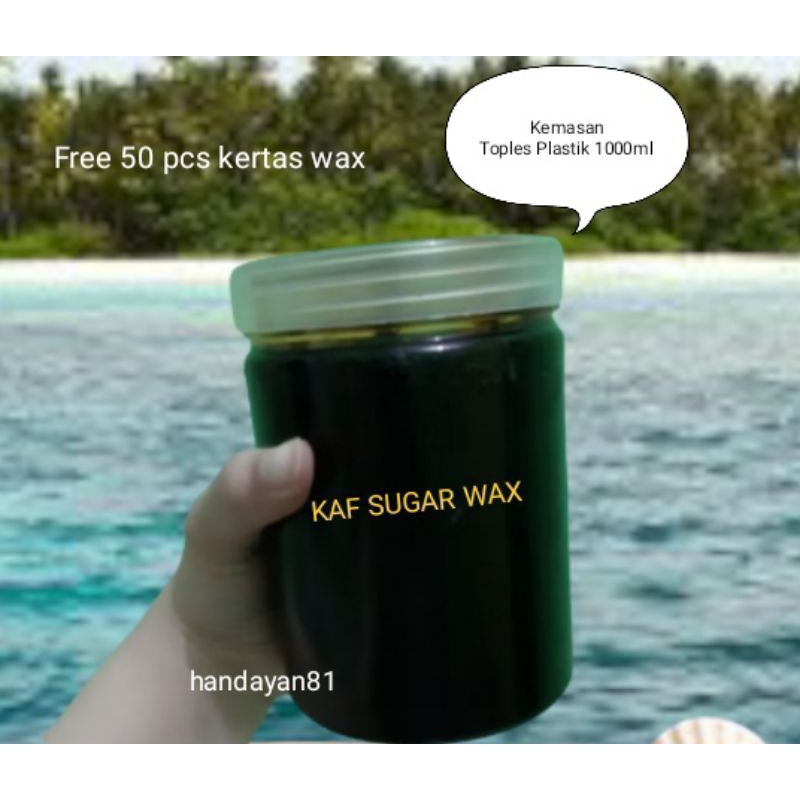 Jual KAF SUGAR WAX 1000ml Free 50 Strip wax dan 1 Spatula wax Untuk ...