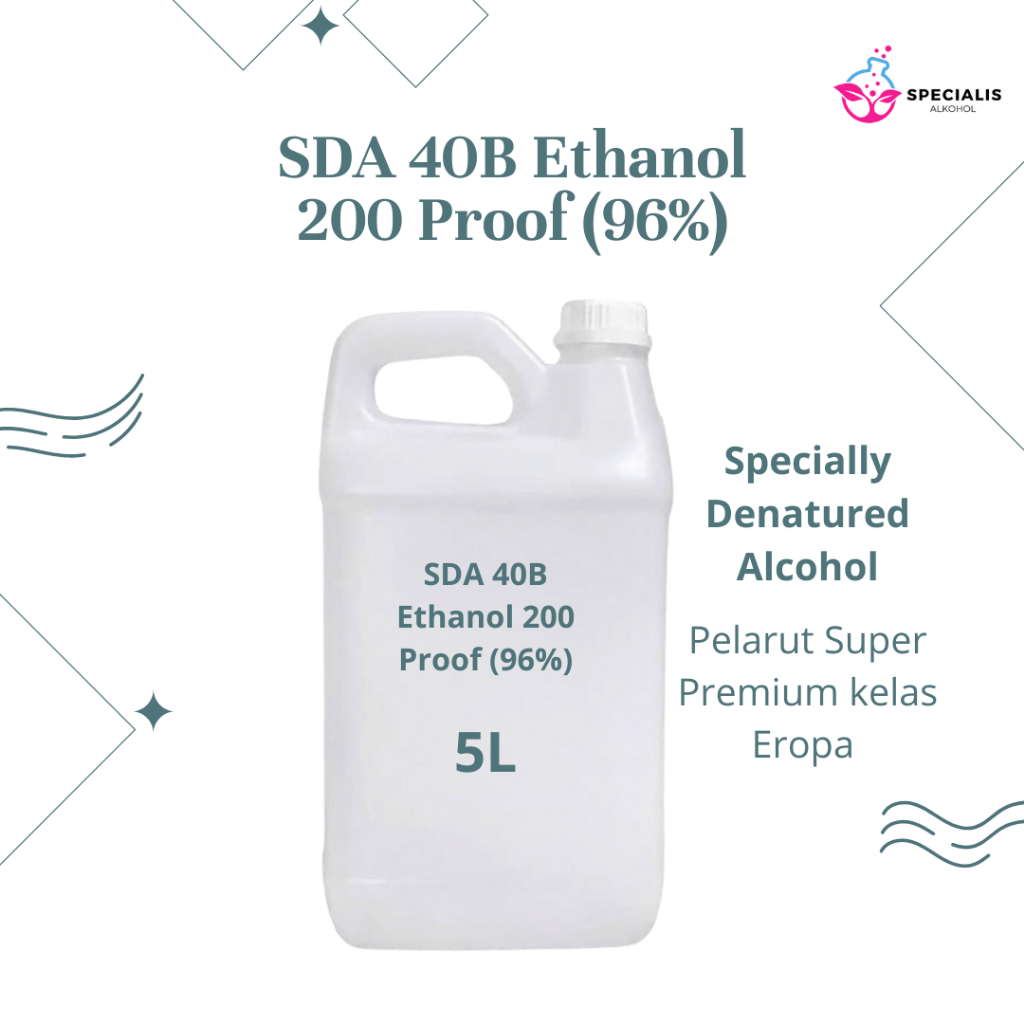 Jual SDA 40B 96% Pelarut Super Premium kelas Eropa Grade A 5Liter ...