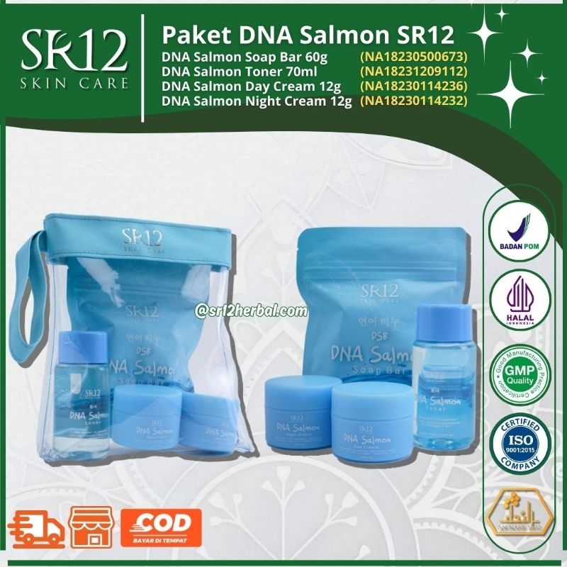 Jual DNA Salmon SR12 / Day Cream DNA Salmon / Night Cream DNA Salmon / Toner DNA Salmon ...