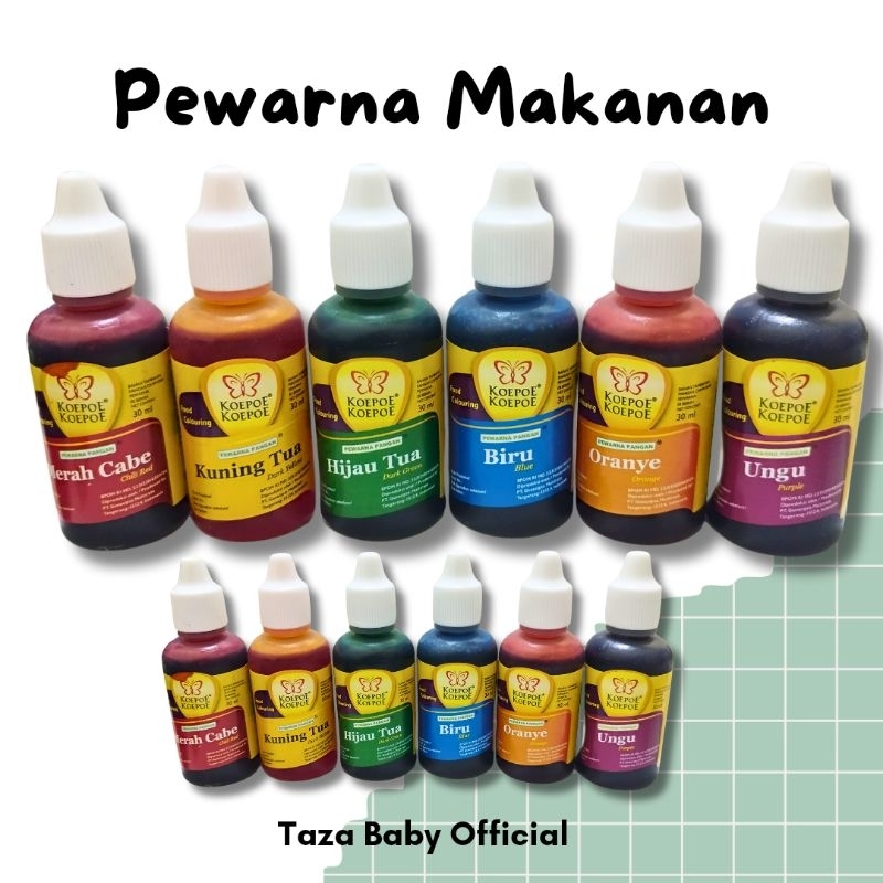 Jual Pewarna Makanan 30ml / Sensory Play Color / Sensory Play set ...