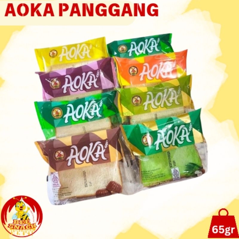 Jual AOKA Roti Panggang Varian 65gr /PCS | Shopee Indonesia