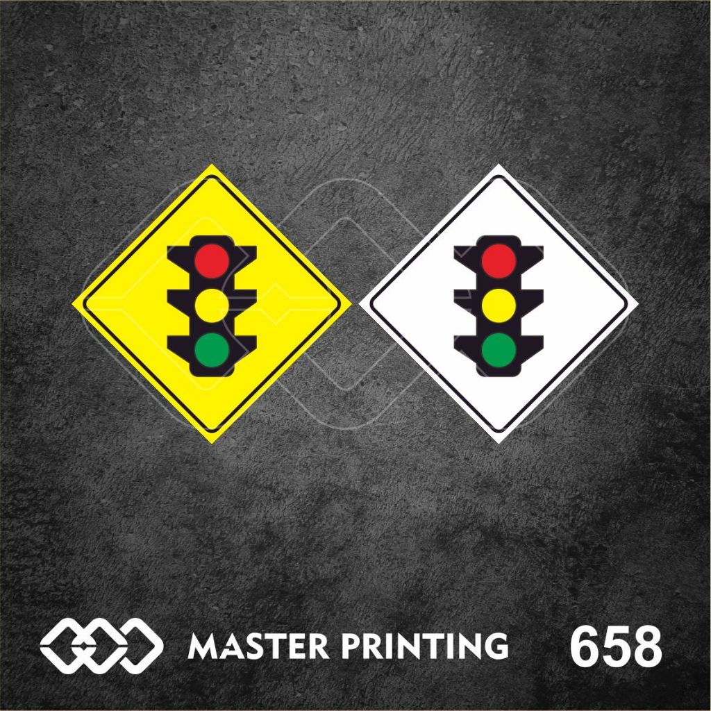 Jual 658 - Stiker Rambu Lalu Lintas, Lampu Merah Kuning Hijau, Sticker ...