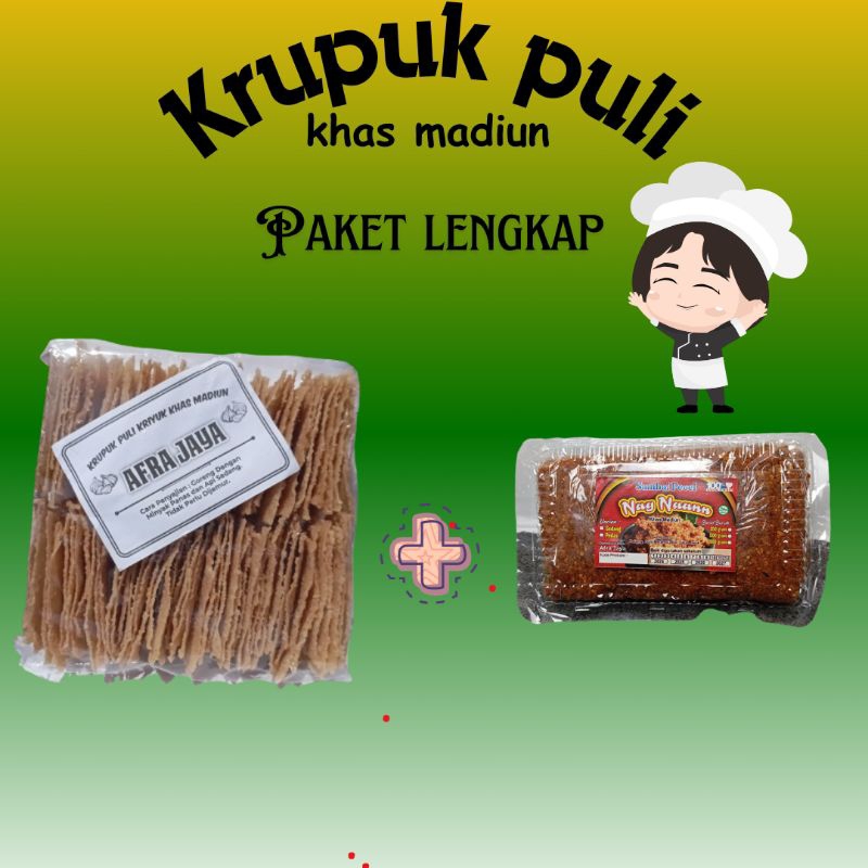 Jual afra jaya (1kg krupuk puli dan 250 gr sambal pecel) | Shopee Indonesia