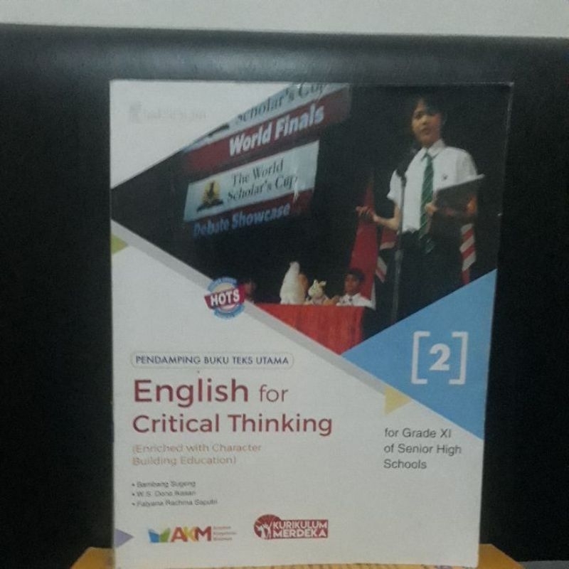 Jual English for Critical Thinking For Grade XI of Senior High School ...