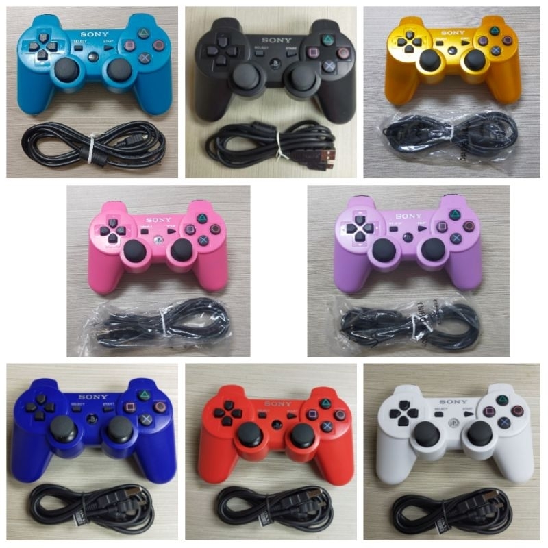 Jual STIK PS3 WIRELESS GETAR WARNA STICK PS3 OP ORI PABRIK | Shopee ...