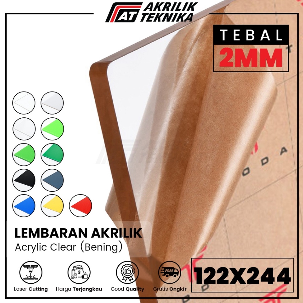 Jual KODE M89P TODAAkrilik 122 x 244 2mm Warna Biru Merah Hijau Hitam ...