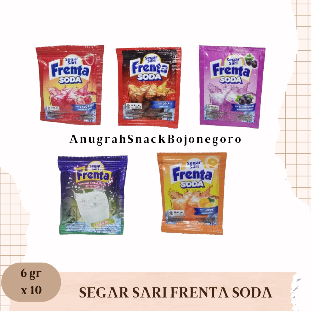 Jual Segar Sari Frenta Soda Renceng 6gr x 10 (Rasa Stroberi / Cola ...