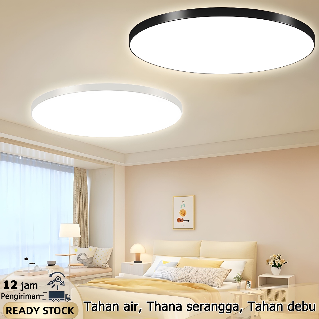 Jual COD 3 Warna Lampu Plafon Minimalis 60W 48W 36W 20W Lampu LED Kamar ...