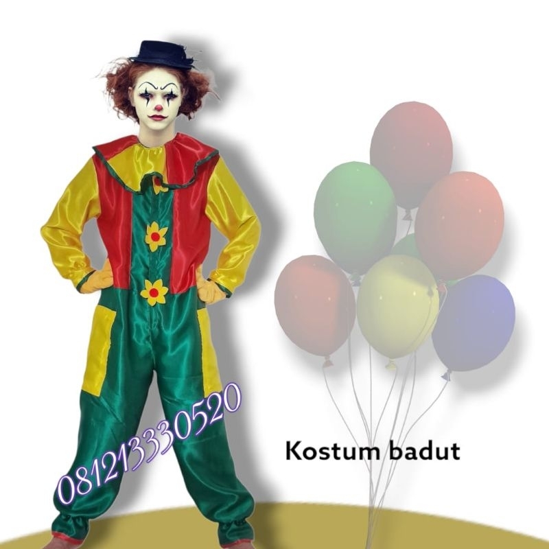 Jual baju badut cosplay buat acar ulangtahun /kostum badut lucu ...