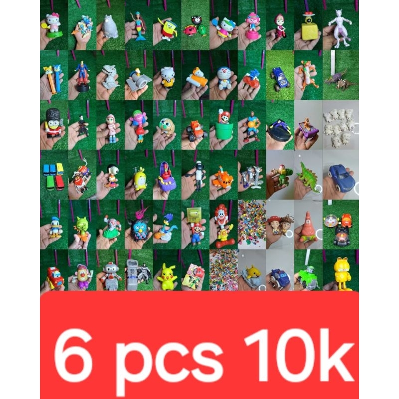 Jual MAINAN BEKAS MCD,KFC,HAPPYMEAL,HOKBEN DLL 10k 6pcs | Shopee Indonesia