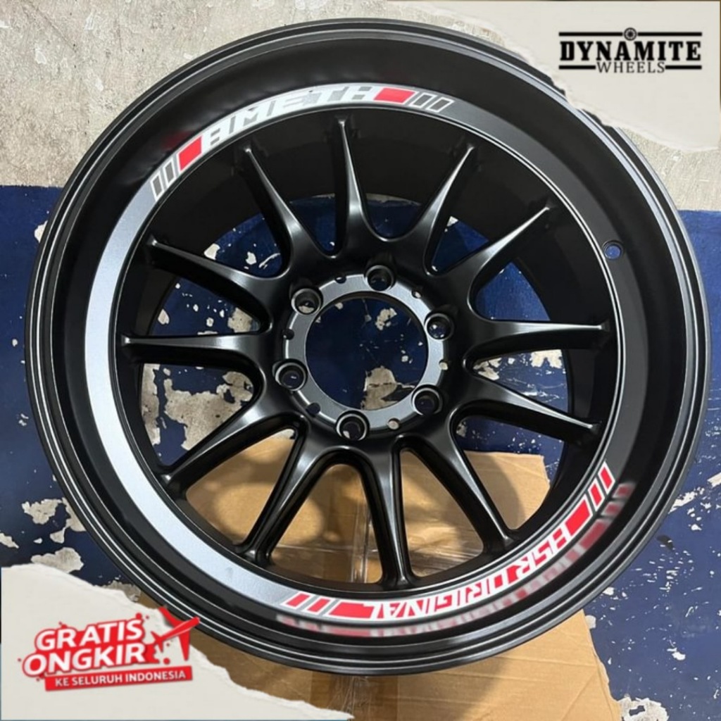 Jual Velg HSR AMETH Ring 18 Lebar 95 ET0 Velg Racing Fortuner Pajero ...